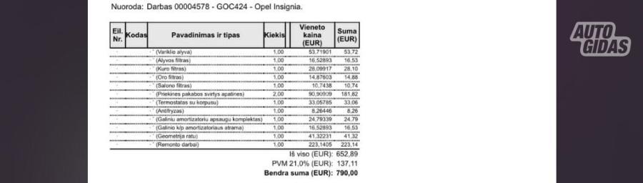 Опель Инсигния 2010 в Вильнюс, объемом двигателя 2.00 л и пробегом 300 тыс. км за 3400 €, фото 13 на AUTOMOTO.COM.LV