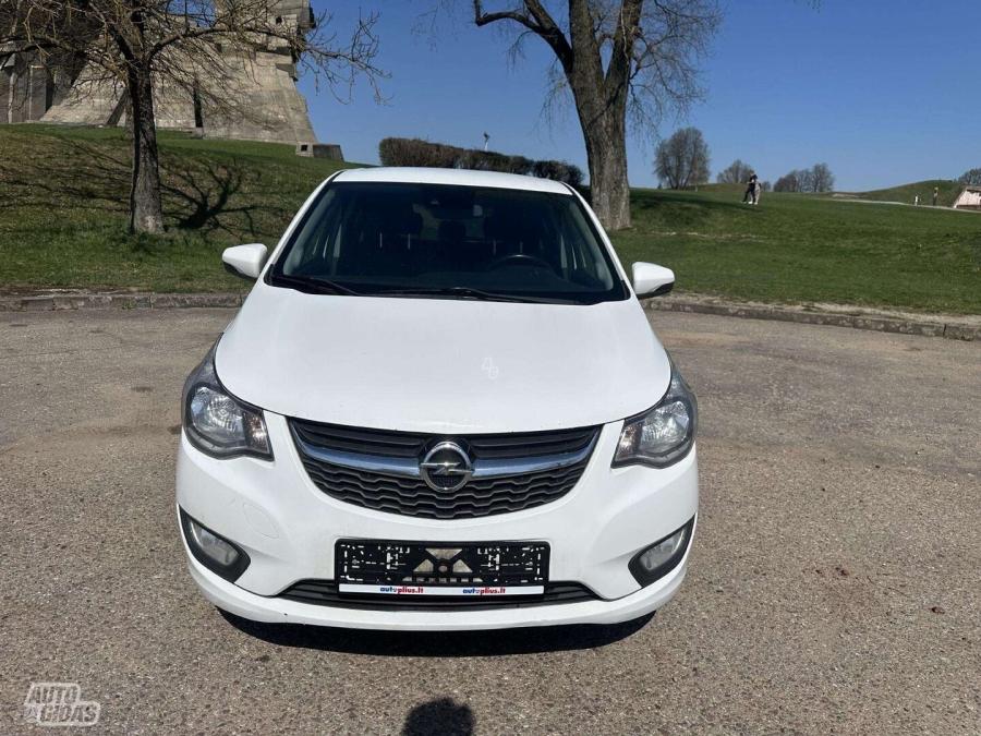 White Opel Karl 2015 in Kaunas, with an engine capacity of 1.00 L and mileage of 231 thousand km for 3350 €, photo 2 on AUTOMOTO.COM.LV