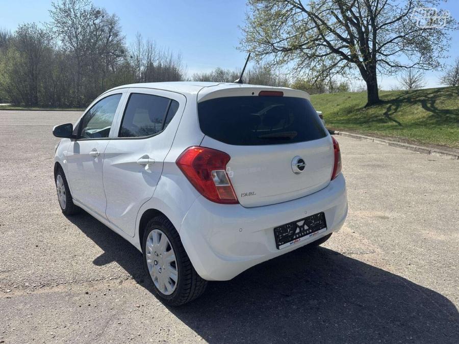 White Opel Karl 2015 in Kaunas, with an engine capacity of 1.00 L and mileage of 231 thousand km for 3350 €, photo 7 on AUTOMOTO.COM.LV