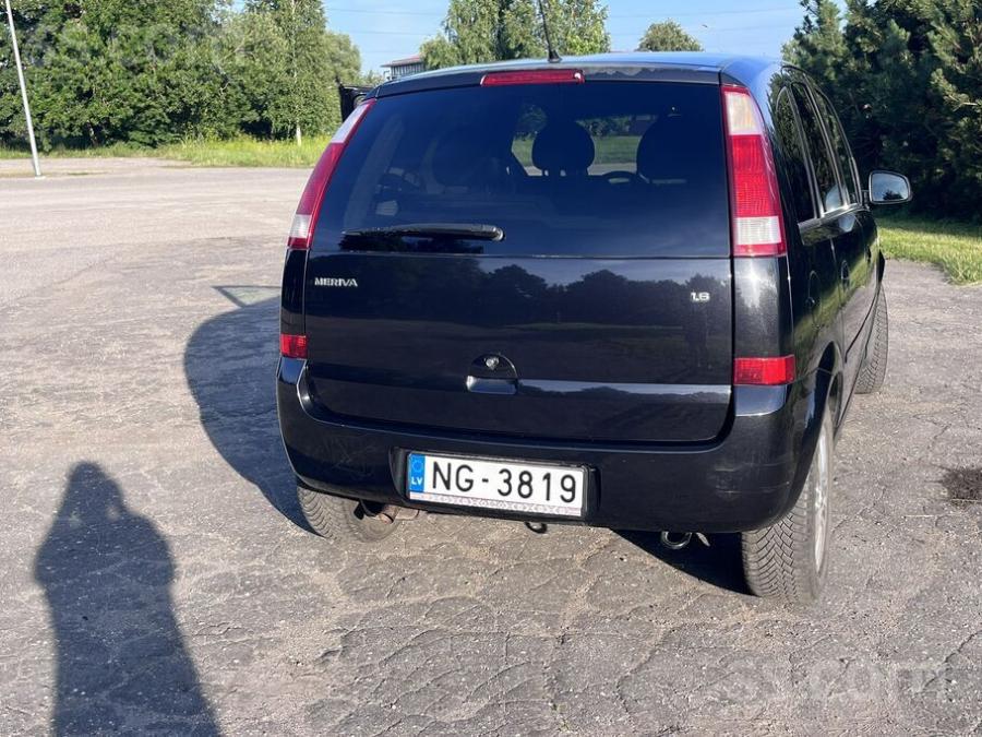 Melns Opel Meriva 2005 Liepāja, ar dzinēja tilpumu 1.60 L un nobraukumu 268 tūkst. km par 1100 €, foto 7 vietnē AUTOMOTO.COM.LV