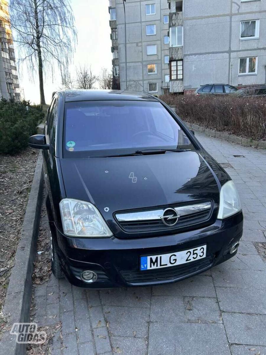 Black Opel Meriva 2008 in Vilnius, with an engine capacity of 1.70 L and mileage of 321 thousand km for 1000 €, photo 2 on AUTOMOTO.COM.LV