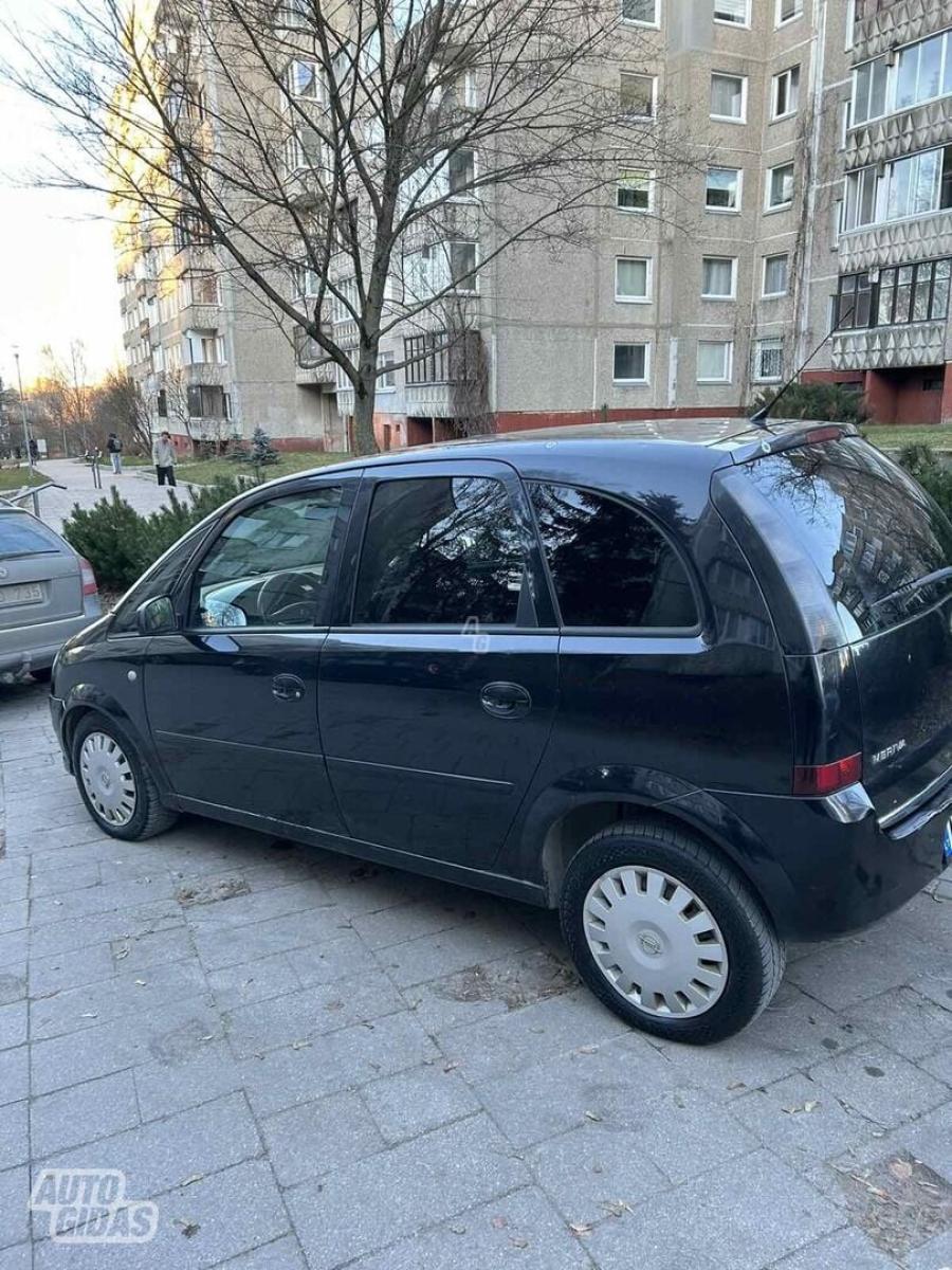 Black Opel Meriva 2008 in Vilnius, with an engine capacity of 1.70 L and mileage of 321 thousand km for 1000 €, photo 4 on AUTOMOTO.COM.LV