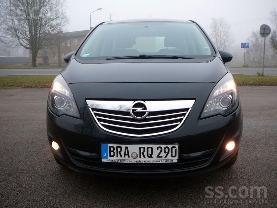 Black Opel Meriva 2010 in Cesis, with an engine capacity of 1.40 L and mileage of 0 thousand km for 4750 €, photo 6 on AUTOMOTO.COM.LV
