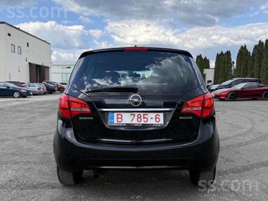 Black Opel Meriva 2011 in Liepaja, with an engine capacity of 1.40 L and mileage of 177 thousand km for 4600 €, photo 9 on AUTOMOTO.COM.LV