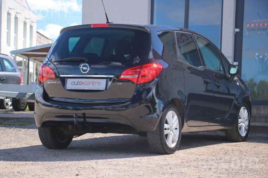 Black Opel Meriva 2011 in Tukums, with an engine capacity of 1.70 L and mileage of 266 thousand km for 4686 €, photo 31 on AUTOMOTO.COM.LV