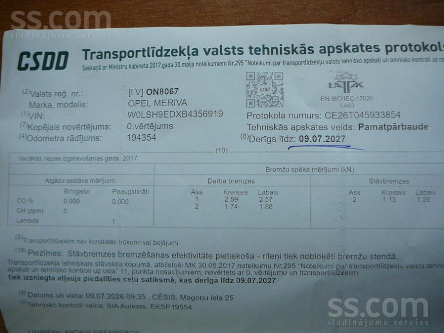 Melns Opel Meriva 2011 Cēsis, ar dzinēja tilpumu 1.40 L un nobraukumu 194 tūkst. km par 4450 €, foto 20 vietnē AUTOMOTO.COM.LV
