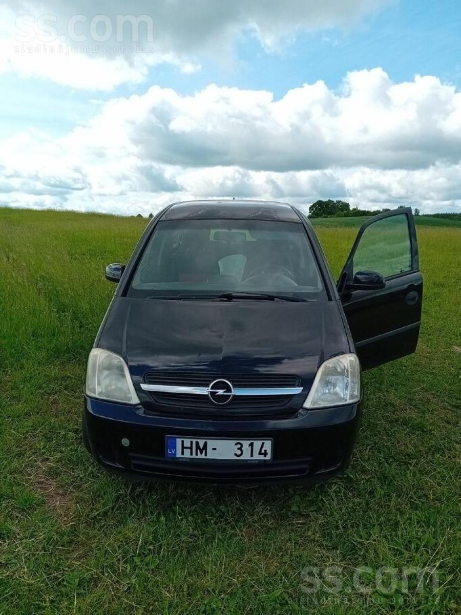 Black Opel Meriva 2004 in Dobele, with an engine capacity of 1.70 L and mileage of 0 thousand km for 640 €, photo 1 on AUTOMOTO.COM.LV