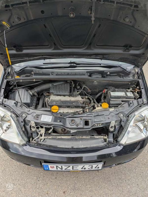 Melns Opel Meriva 2004 Viļņa, ar dzinēja tilpumu 1.60 L un nobraukumu 158 tūkst. km par 1100 €, foto 9 vietnē AUTOMOTO.COM.LV