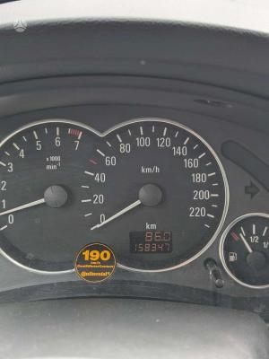 Black Opel Meriva 2004 in Vilnius, with an engine capacity of 1.60 L and mileage of 158 thousand km for 1100 €, photo 20 on AUTOMOTO.COM.LV