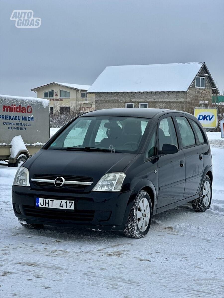 Black Opel Meriva 2005 in Kretinga, with an engine capacity of 1.60 L and mileage of 237 thousand km for 1550 €, photo 1 on AUTOMOTO.COM.LV