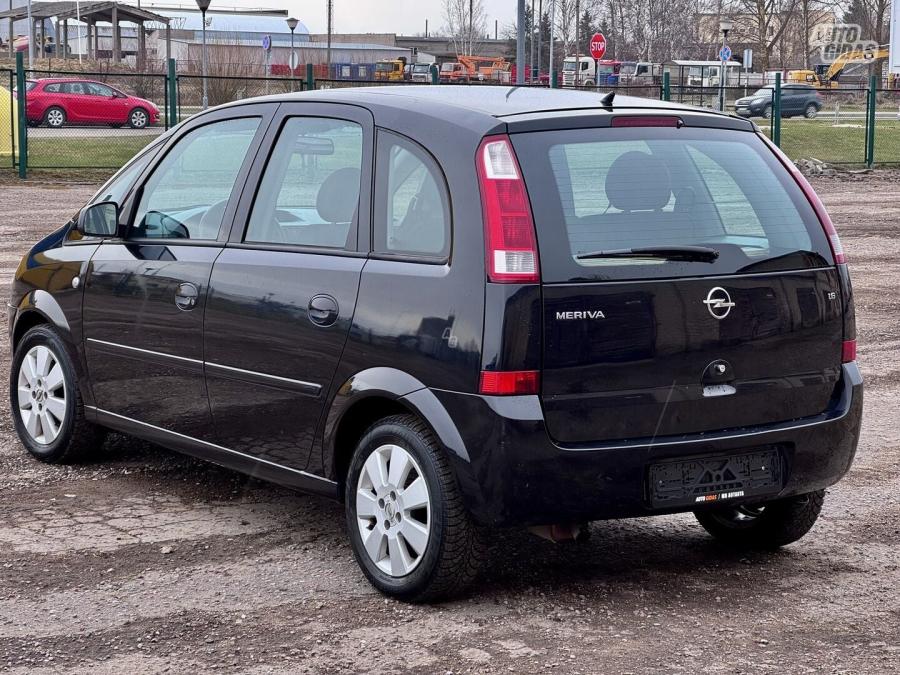 Melns Opel Meriva 2005 Kretinga, ar dzinēja tilpumu 1.60 L un nobraukumu 237 tūkst. km par 1850 €, foto 8 vietnē AUTOMOTO.COM.LV