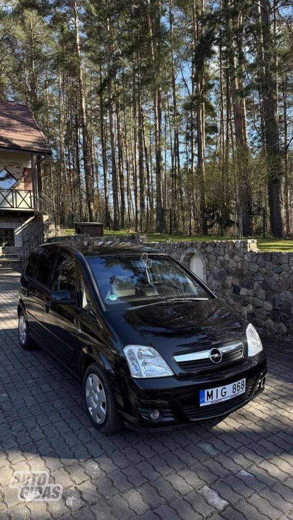 Black Opel Meriva 2008 in Vilnius, with an engine capacity of 1.60 L and mileage of 244 thousand km for 2000 €, photo 1 on AUTOMOTO.COM.LV