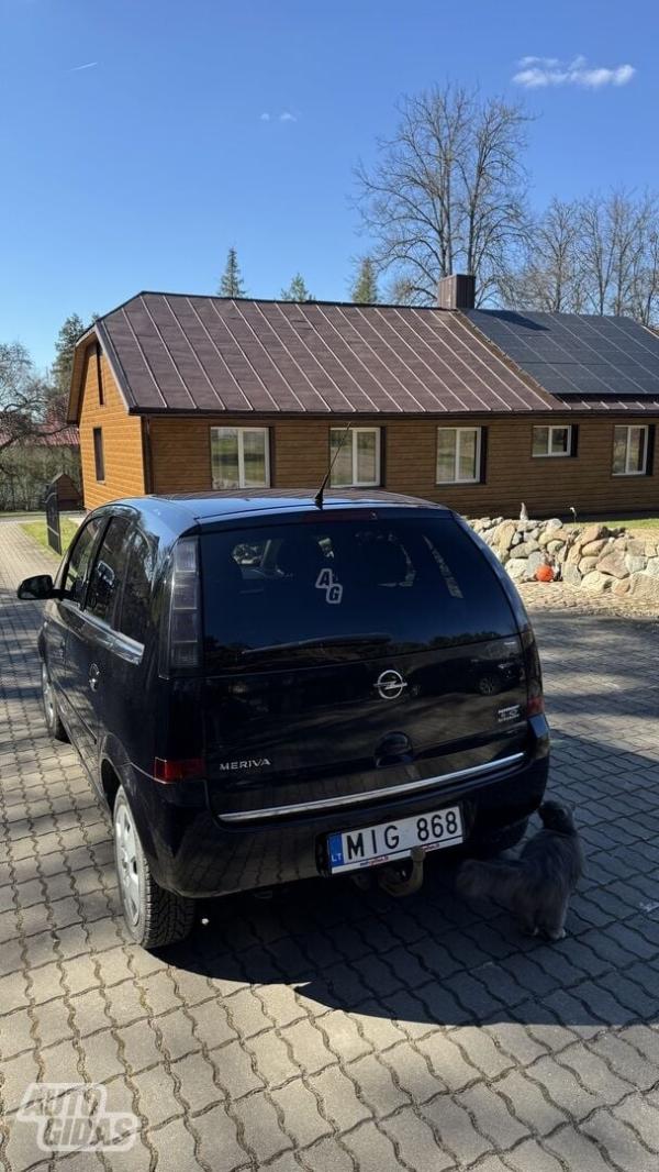 Black Opel Meriva 2008 in Vilnius, with an engine capacity of 1.60 L and mileage of 244 thousand km for 2000 €, photo 2 on AUTOMOTO.COM.LV