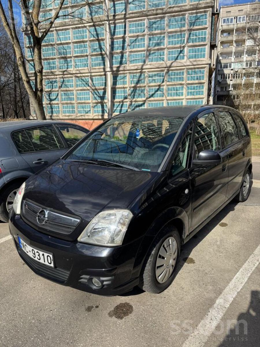 Черный Опель Мерива 2008 в Рига, объемом двигателя 1.40 л и пробегом 174 тыс. км за 1500 €, фото 1 на AUTOMOTO.COM.LV