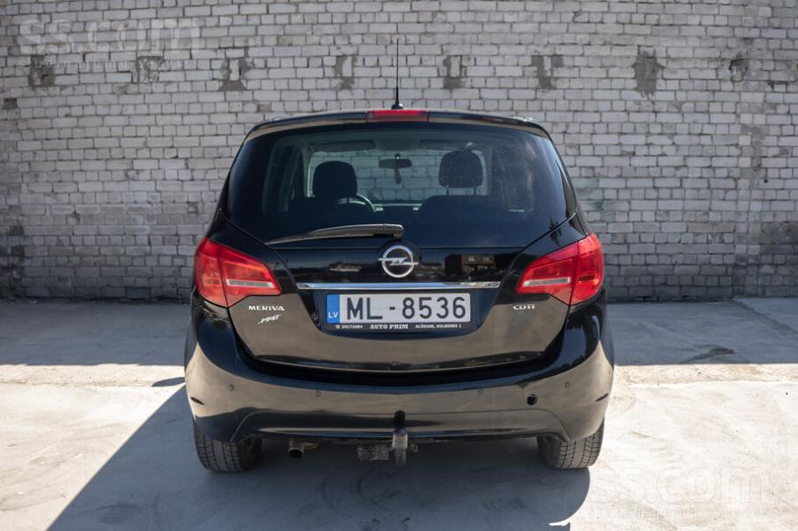 Melns Opel Meriva 2012 Liepāja, ar dzinēja tilpumu 1.30 L un nobraukumu 311 tūkst. km par 3300 €, foto 4 vietnē AUTOMOTO.COM.LV
