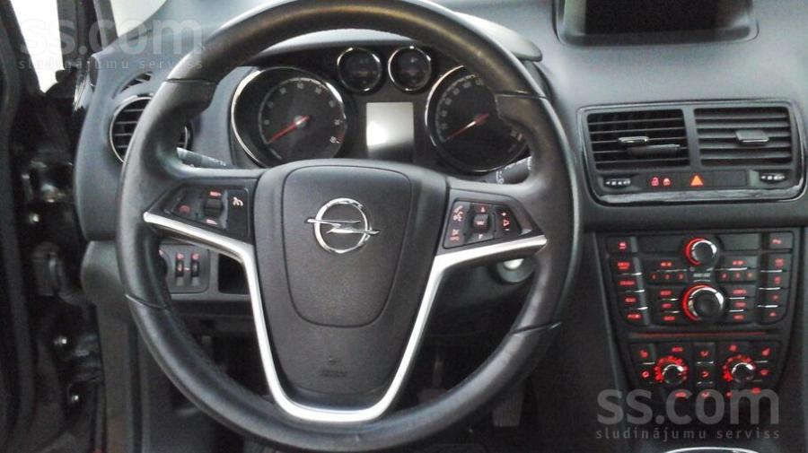 Black Opel Meriva 2012 in Ogre, with an engine capacity of 1.40 L and mileage of 189 thousand km for 4390 €, photo 24 on AUTOMOTO.COM.LV
