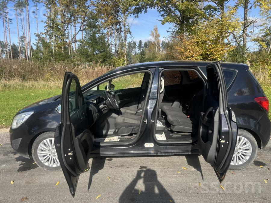 Black Opel Meriva 2012 in Aluksne, with an engine capacity of 1.20 L and mileage of 0 thousand km for 1490 €, photo 21 on AUTOMOTO.COM.LV