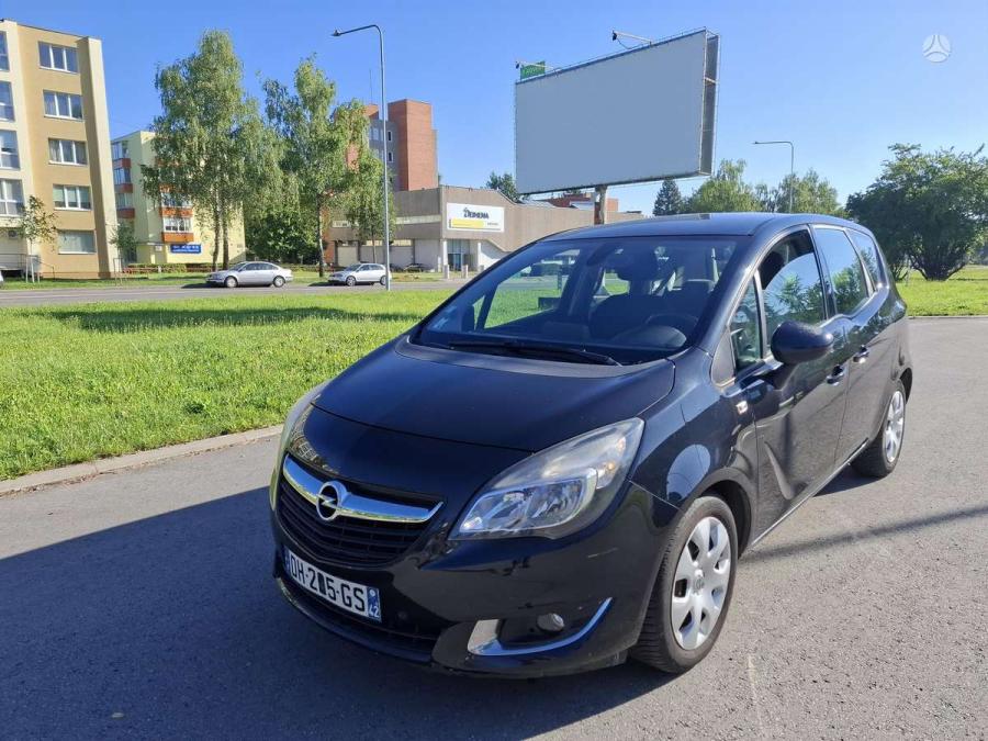 Melns Opel Meriva 2014 Panevēža, ar dzinēja tilpumu 1.60 L un nobraukumu 198 tūkst. km par 3200 €, foto 1 vietnē AUTOMOTO.COM.LV