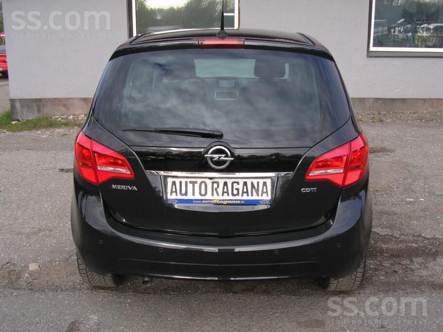 Black Opel Meriva 2015 in Riga, with an engine capacity of 1.70 L and mileage of 0 thousand km for 7450 €, photo 6 on AUTOMOTO.COM.LV