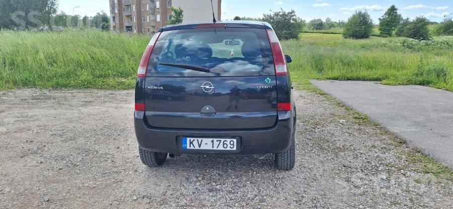 Black Opel Meriva 2004 in Tukums, with an engine capacity of 1.70 L and mileage of 300 thousand km for 2795 €, photo 2 on AUTOMOTO.COM.LV