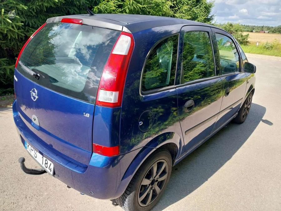 Blue Opel Meriva 2004 in Siauliai, with an engine capacity of 1.60 L and mileage of 173 thousand km for 950 €, photo 3 on AUTOMOTO.COM.LV