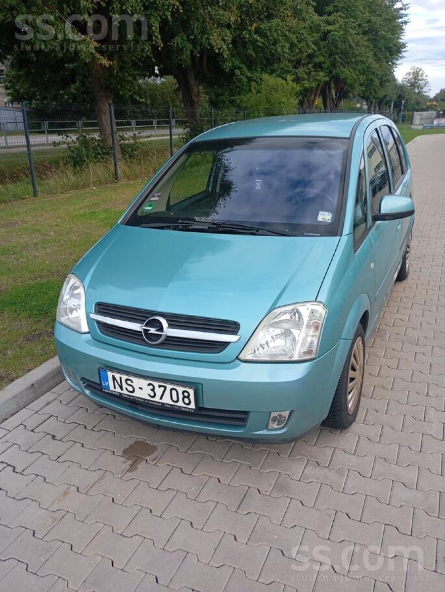 Blue Opel Meriva 2004 in Riga, with an engine capacity of 1.60 L and mileage of 204 thousand km for 750 €, photo 6 on AUTOMOTO.COM.LV