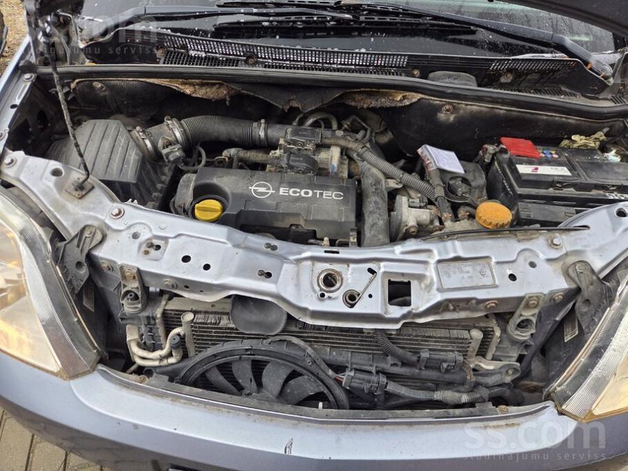Zils Opel Meriva 2004 Liepāja, ar dzinēja tilpumu 1.70 L un nobraukumu 375 tūkst. km par 1000 €, foto 8 vietnē AUTOMOTO.COM.LV