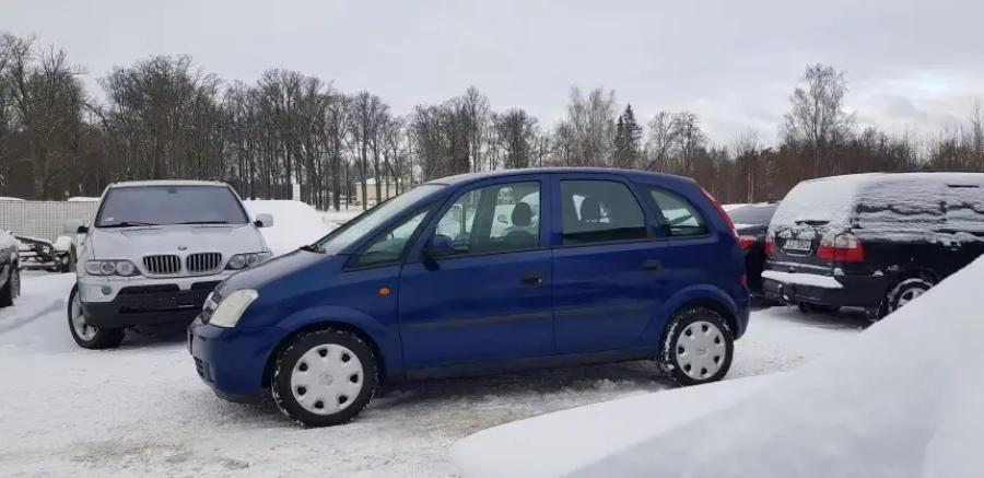 Blue Opel Meriva 2005 in Valmiera, with an engine capacity of 1.70 L and mileage of 30 thousand km for 1450 €, photo 7 on AUTOMOTO.COM.LV