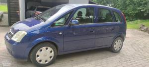 Zils Opel Meriva 2005 Telšiai, ar dzinēja tilpumu 1.60 L un nobraukumu 190 tūkst. km par 1400 €, foto  vietnē AUTOMOTO.COM.LV