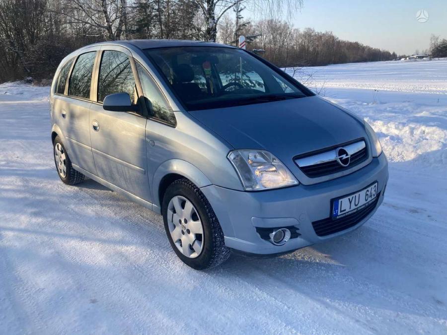 Blue Opel Meriva 2006 in Vilnius, with an engine capacity of 1.60 L and mileage of 205 thousand km for 850 €, photo 2 on AUTOMOTO.COM.LV