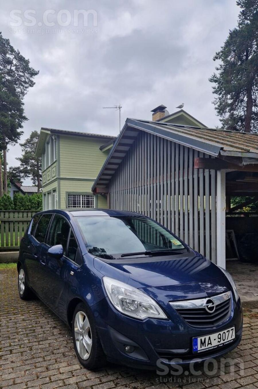 Blue Opel Meriva 2011 in Jurmala, with an engine capacity of 1.70 L and mileage of 336 thousand km for 2700 €, photo 7 on AUTOMOTO.COM.LV
