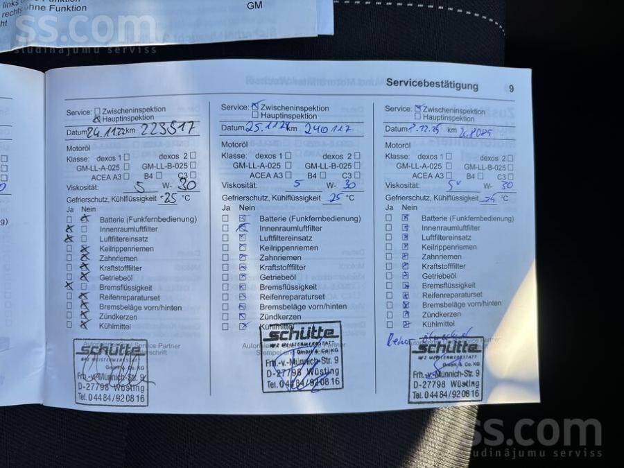 Синий Опель Мерива 2012 в Огре, объемом двигателя 1.70 л и пробегом 251 тыс. км за 4200 €, фото 20 на AUTOMOTO.COM.LV