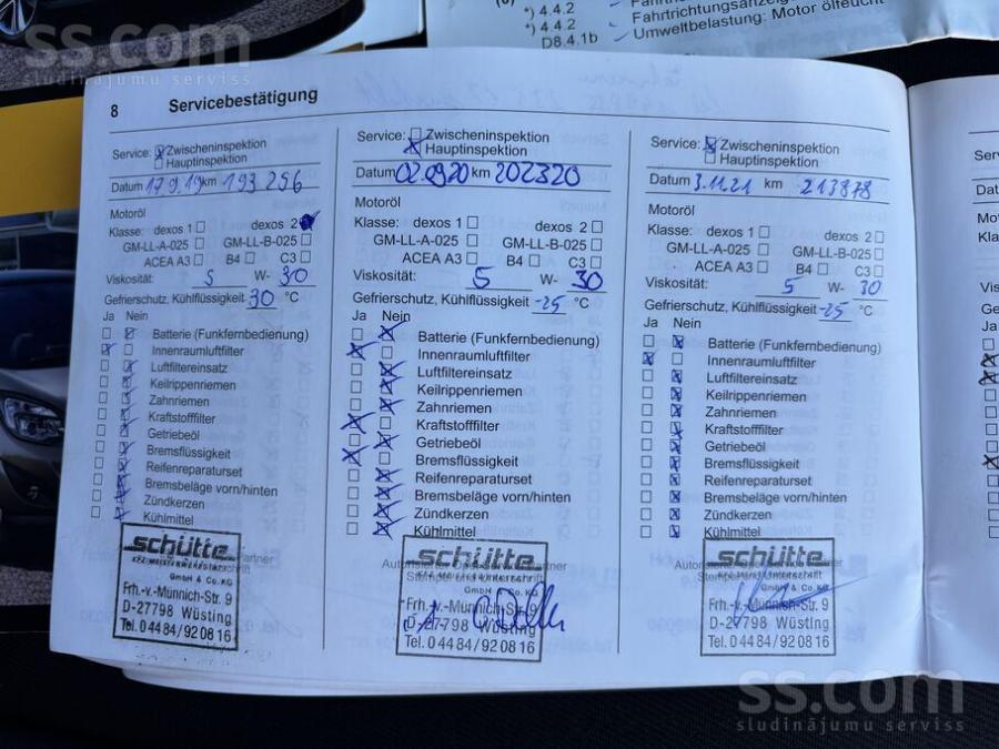 Синий Опель Мерива 2012 в Огре, объемом двигателя 1.70 л и пробегом 251 тыс. км за 4200 €, фото 21 на AUTOMOTO.COM.LV