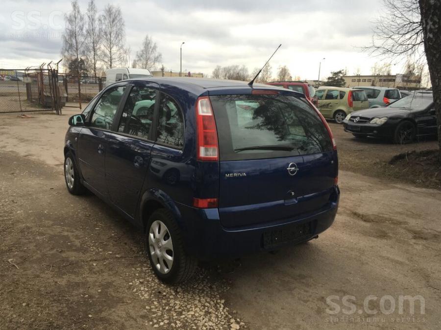 Zils Opel Meriva 2004 Rīga, ar dzinēja tilpumu 1.60 L un nobraukumu 0 tūkst. km par 2250 €, foto 8 vietnē AUTOMOTO.COM.LV