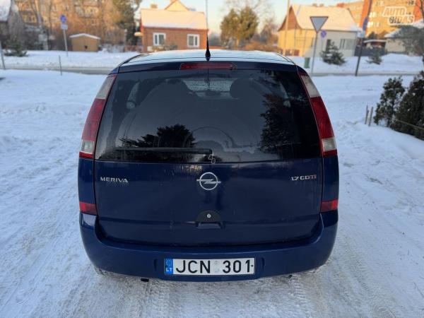 Blue Opel Meriva 2004 in Kaunas, with an engine capacity of 1.70 L and mileage of 225 thousand km for 950 €, photo 8 on AUTOMOTO.COM.LV