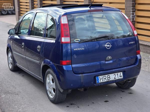 Blue Opel Meriva 2004 in Radviliskis, with an engine capacity of 1.70 L and mileage of 202 thousand km for 650 €, photo 3 on AUTOMOTO.COM.LV