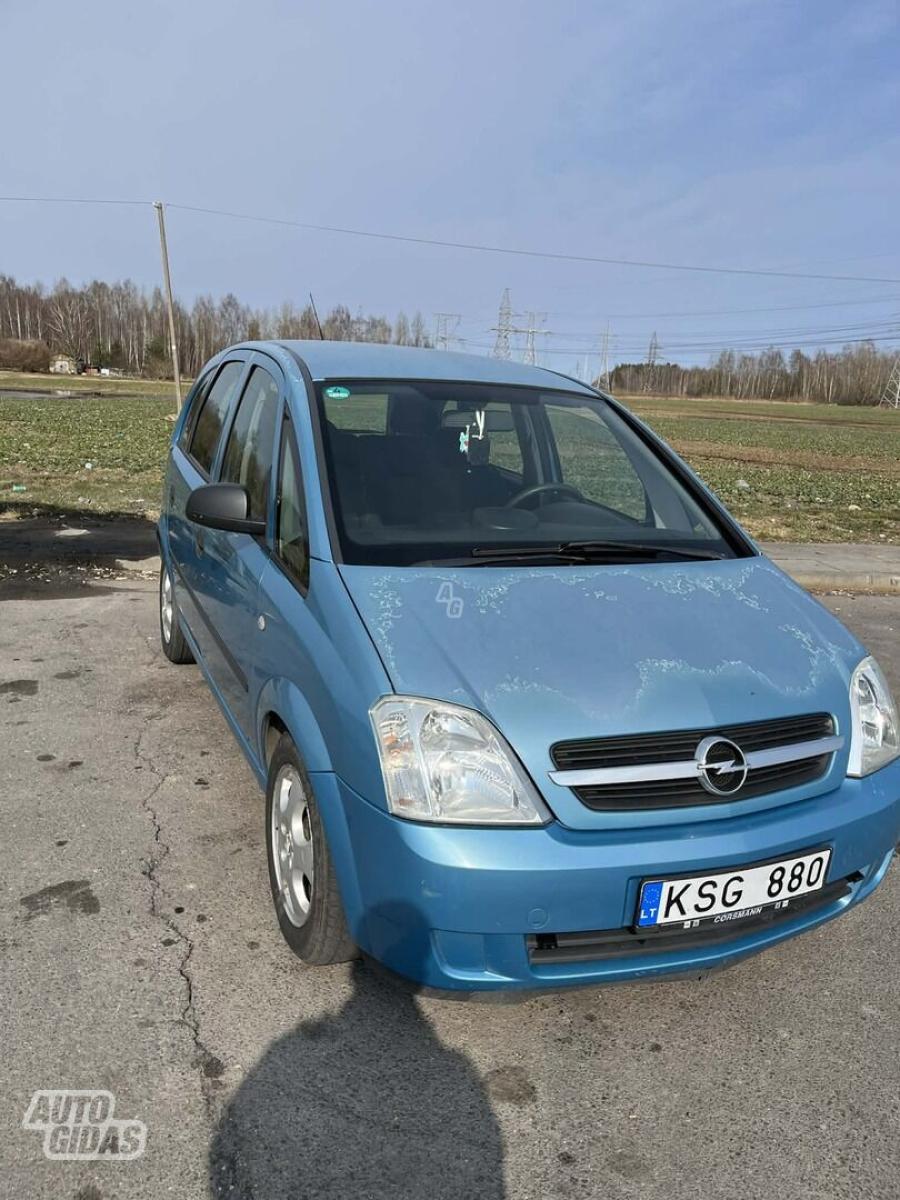 Zils Opel Meriva 2004 Panevēža, ar dzinēja tilpumu 1.60 L un nobraukumu 270 tūkst. km par 850 €, foto 5 vietnē AUTOMOTO.COM.LV