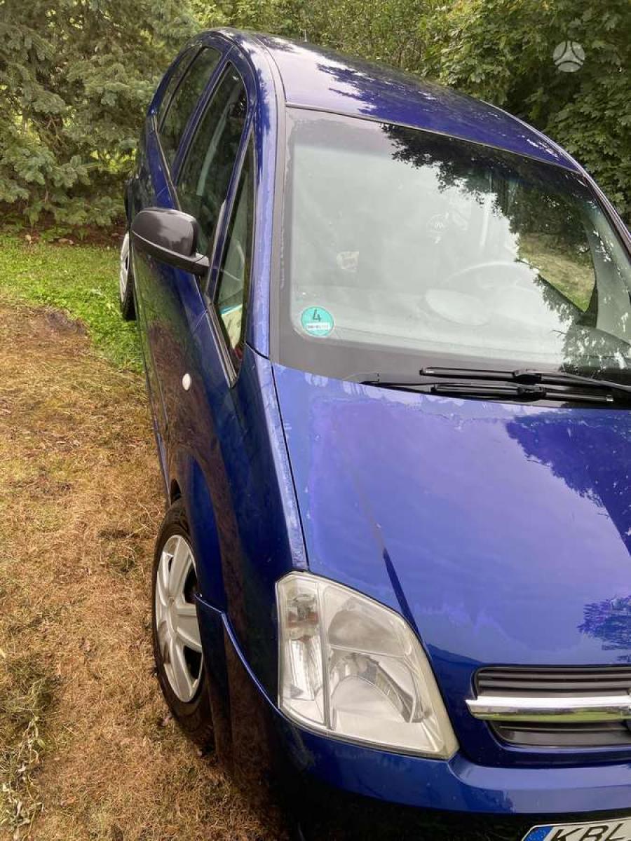Blue Opel Meriva 2004 in Pasvalys, with an engine capacity of 1.69 L and mileage of 263 thousand km for 550 €, photo 4 on AUTOMOTO.COM.LV