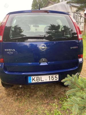 Blue Opel Meriva 2004 in Pasvalys, with an engine capacity of 1.69 L and mileage of 263 thousand km for 550 €, photo 6 on AUTOMOTO.COM.LV