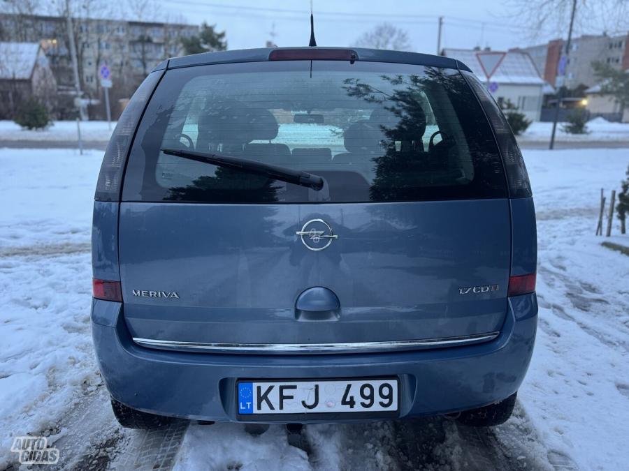 Zils Opel Meriva 2006 Kauņa, ar dzinēja tilpumu 1.70 L un nobraukumu 322 tūkst. km par 900 €, foto 7 vietnē AUTOMOTO.COM.LV