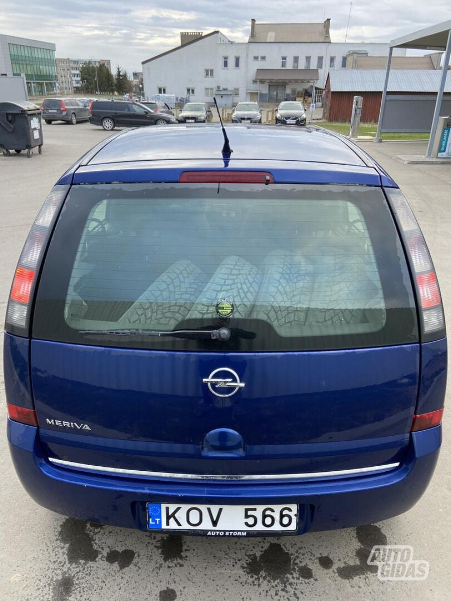 Blue Opel Meriva 2006 in Pasvalys, with an engine capacity of 1.40 L and mileage of 250 thousand km for 800 €, photo 9 on AUTOMOTO.COM.LV
