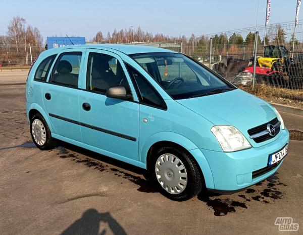 Blue Opel Meriva 2006 in Panevezys, with an engine capacity of 1.60 L and mileage of 193 thousand km for 1700 €, photo 2 on AUTOMOTO.COM.LV