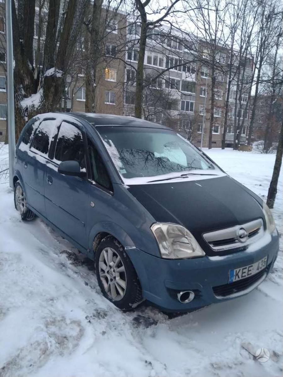 Zils Opel Meriva 2008 Klaipėda, ar dzinēja tilpumu 1.69 L un nobraukumu 300 tūkst. km par 950 €, foto 2 vietnē AUTOMOTO.COM.LV