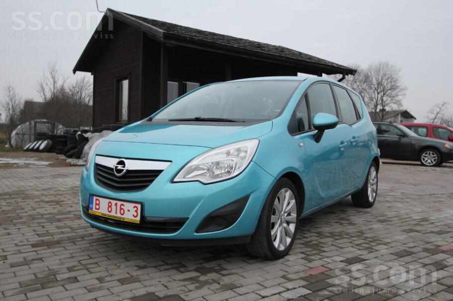 Zils Opel Meriva 2010 Liepāja, ar dzinēja tilpumu 1.30 L un nobraukumu 146 tūkst. km par 3590 €, foto 1 vietnē AUTOMOTO.COM.LV