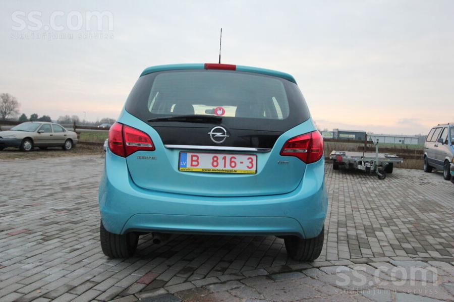 Zils Opel Meriva 2010 Liepāja, ar dzinēja tilpumu 1.30 L un nobraukumu 146 tūkst. km par 3590 €, foto 5 vietnē AUTOMOTO.COM.LV