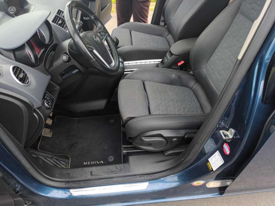 Zils Opel Meriva 2011 Tauragė, ar dzinēja tilpumu 1.69 L un nobraukumu 202 tūkst. km par 3400 €, foto 13 vietnē AUTOMOTO.COM.LV
