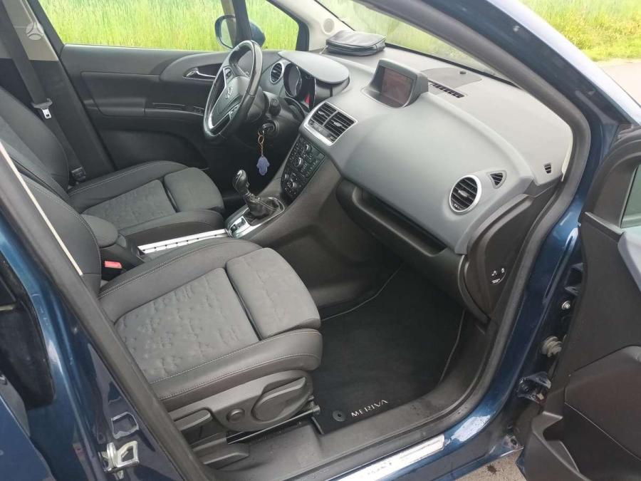 Zils Opel Meriva 2011 Tauragė, ar dzinēja tilpumu 1.69 L un nobraukumu 202 tūkst. km par 3400 €, foto 14 vietnē AUTOMOTO.COM.LV