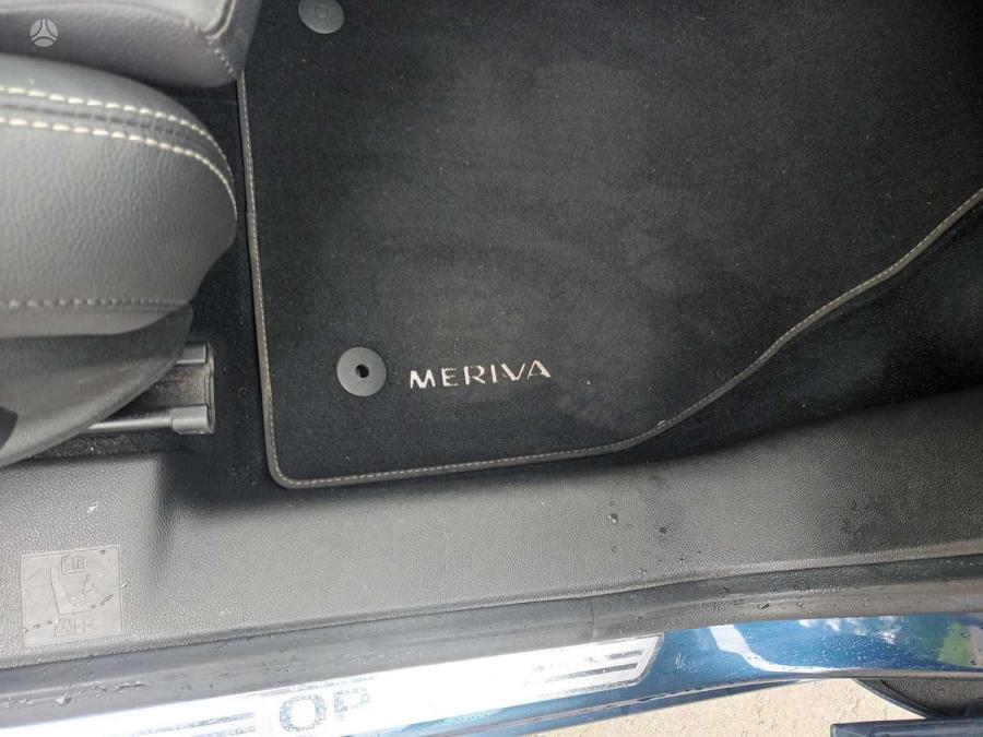 Zils Opel Meriva 2011 Tauragė, ar dzinēja tilpumu 1.69 L un nobraukumu 202 tūkst. km par 3400 €, foto 15 vietnē AUTOMOTO.COM.LV