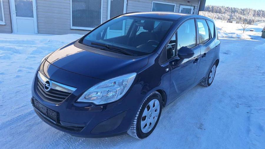 Blue Opel Meriva 2012 in Vilnius, with an engine capacity of 1.36 L and mileage of 96 thousand km for 3950 €, photo 1 on AUTOMOTO.COM.LV