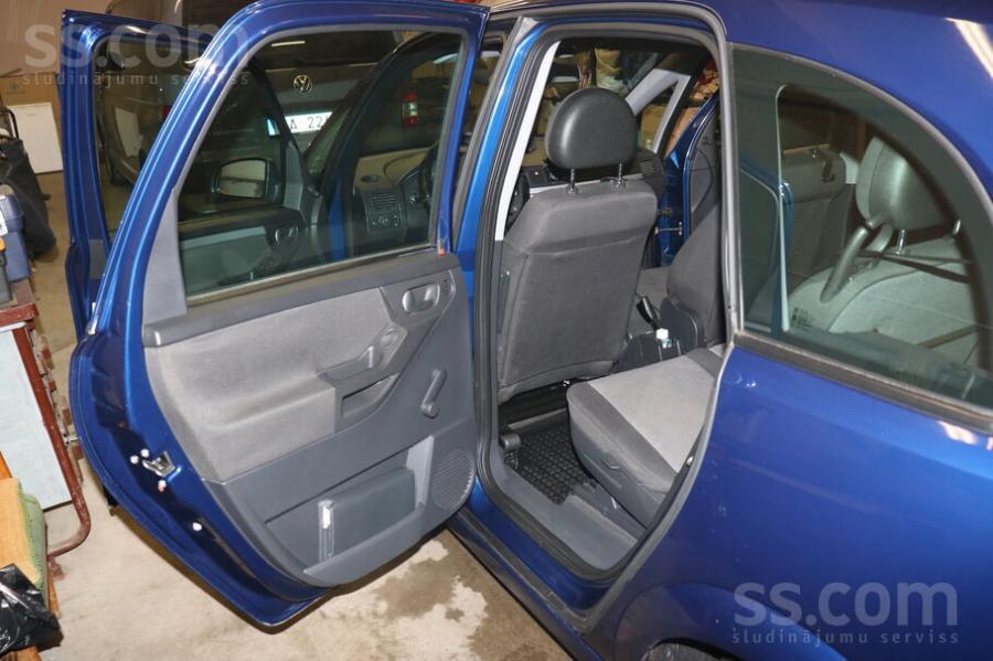 Zils Opel Meriva 2004 Jelgava, ar dzinēja tilpumu 1.60 L un nobraukumu 215 tūkst. km par 1450 €, foto 8 vietnē AUTOMOTO.COM.LV